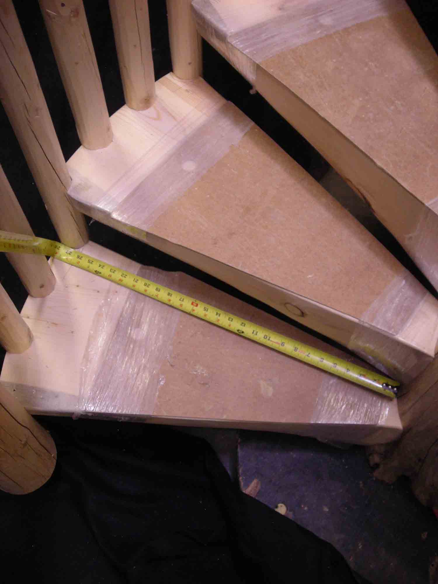 Custom Wood Stairs Gallery, Log Stairs